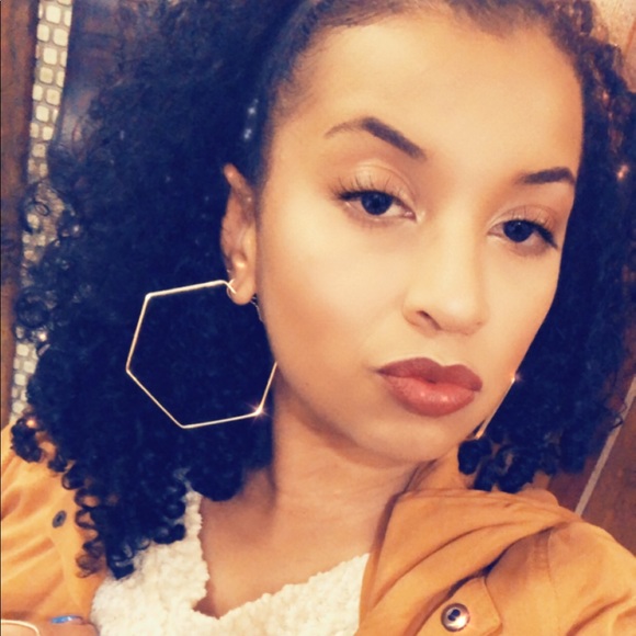 Jewelry | Hexagon Oversized Hoops | Poshmark